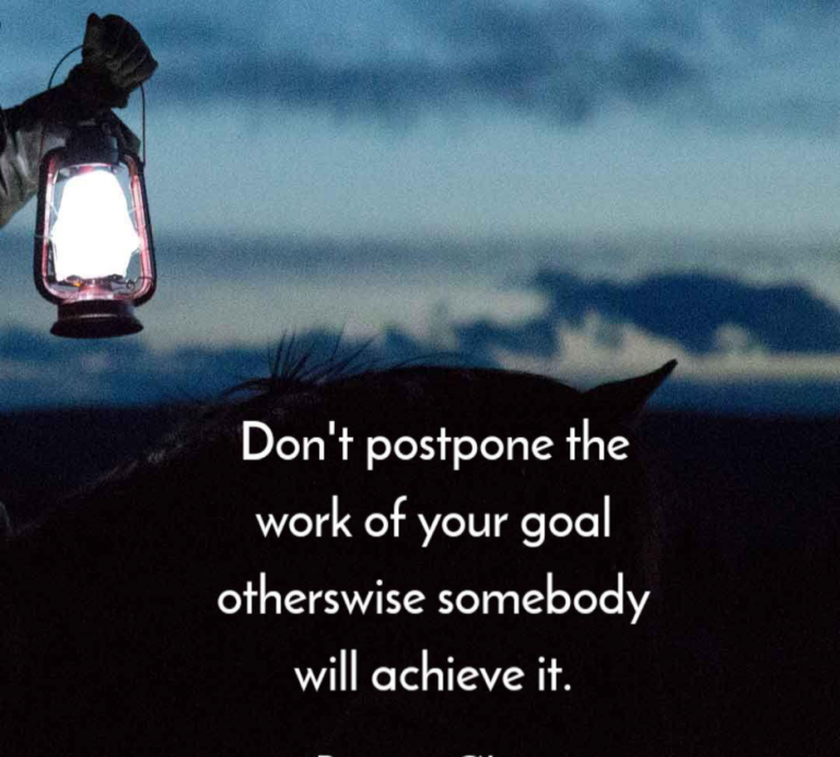 How To Overcome the Postponement Behavior - Motivational Blog
